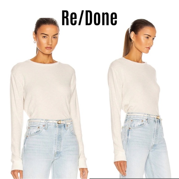 Re/Done | Tops | Redone Originals Thermal Long Sleeve | Poshmark
